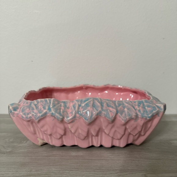 Mccoy | Art | Vintage Mccoy Glossy Pink Blue Planter | Poshmark